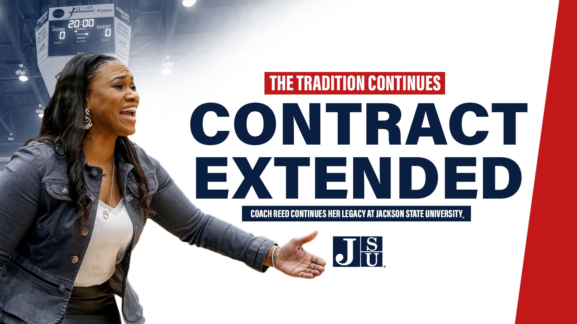 Women's HoopDirt | Jackson State's Reed inks contract extension - Women ...